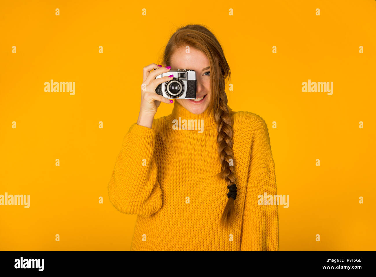 Portrait of pretty woman in a studio for a beauty session - Beautiful ...