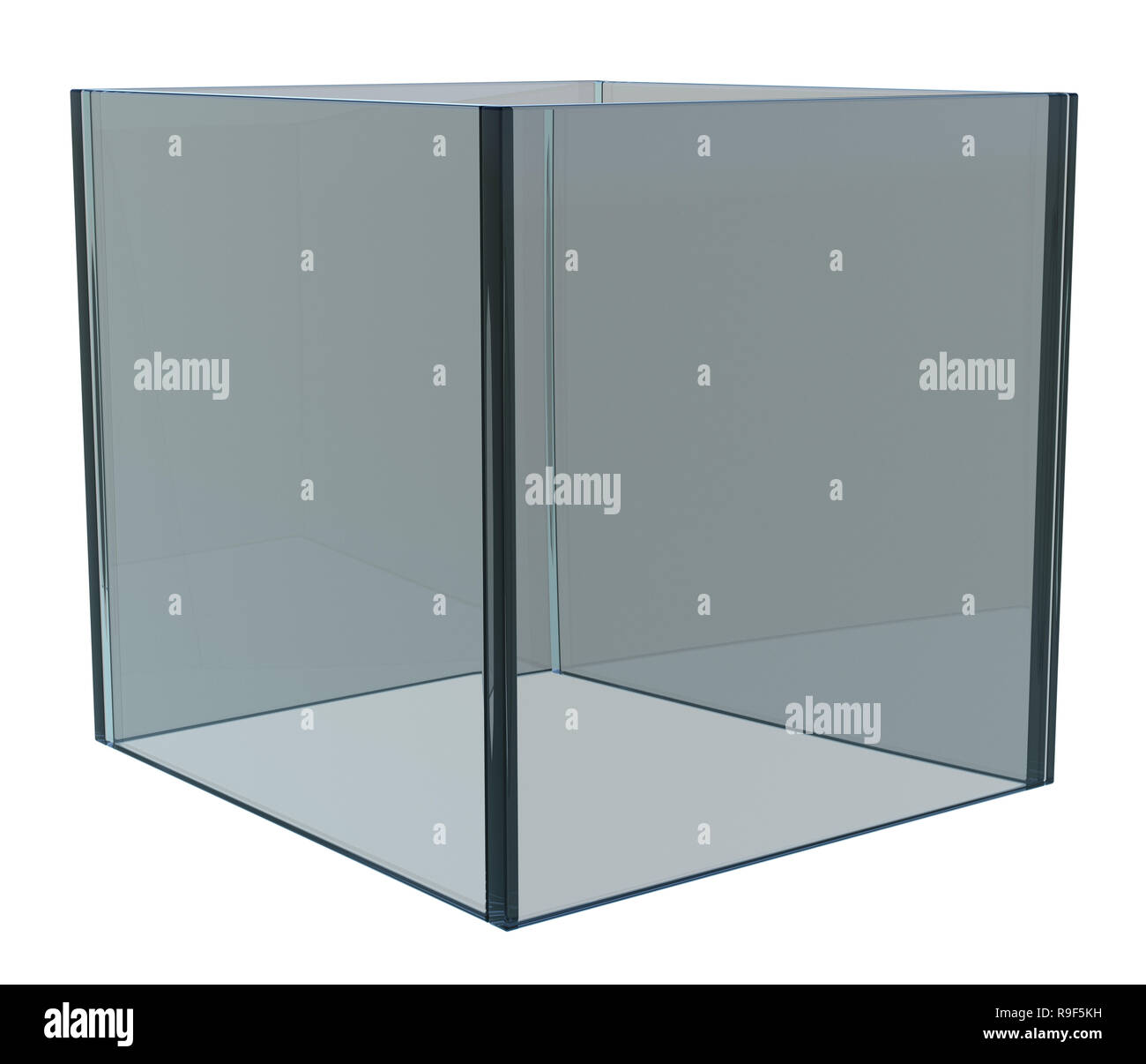 Empty Glass Showcase Stock Photo - Alamy