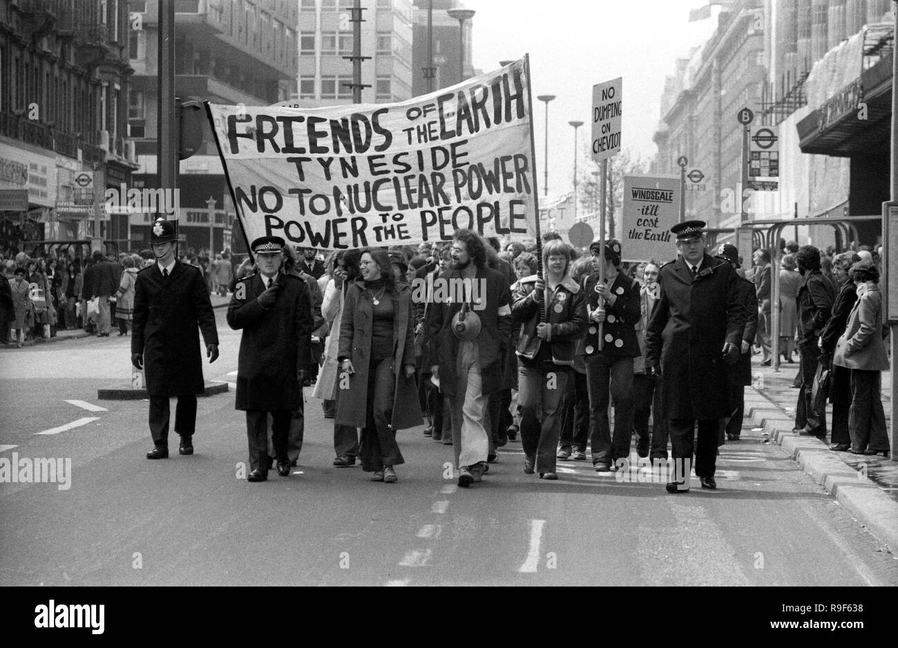 Environmental protest activists Black and White Stock Photos & Images ...