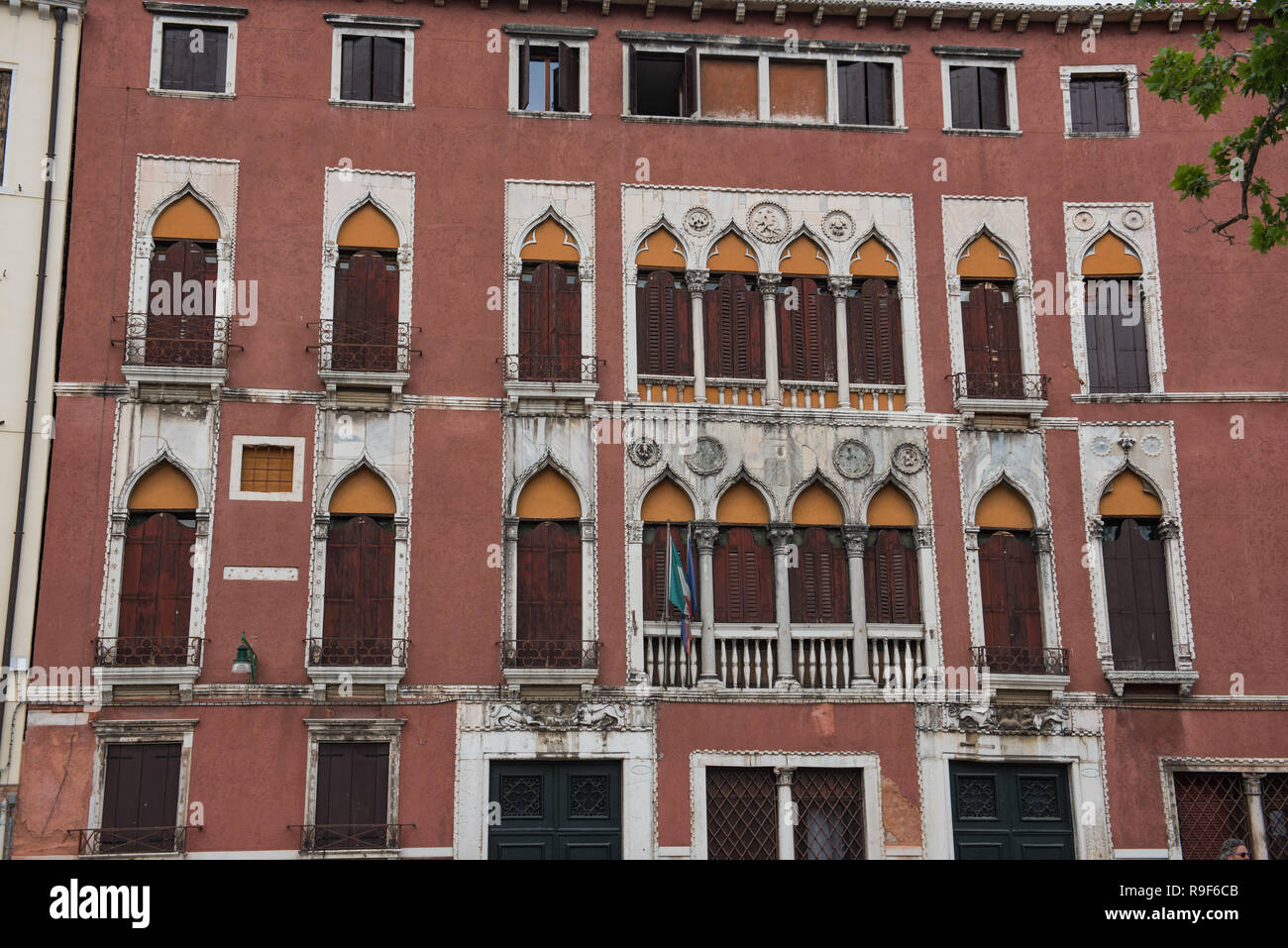 Venice typical windows and architecture Stock Photo - Alamy