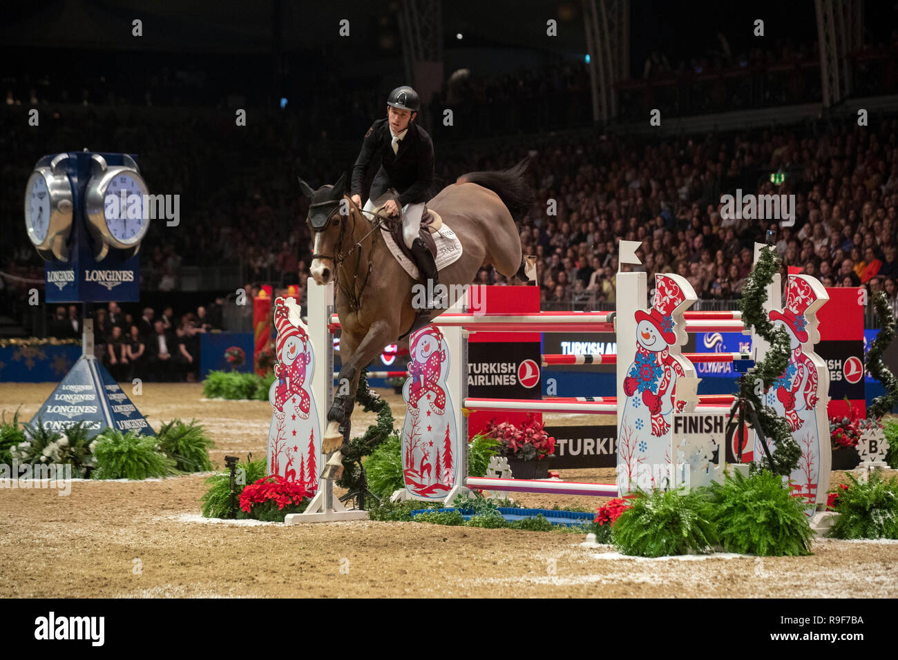 Great Britain's Scott Brash riding Hello Jefferson competes in the ...