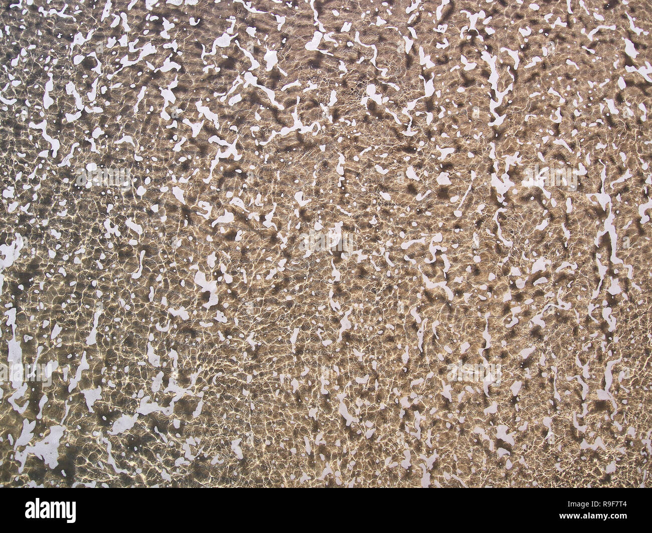 Aerial view of Granelli Beach, a seaside place in Sicily. The shot is ...