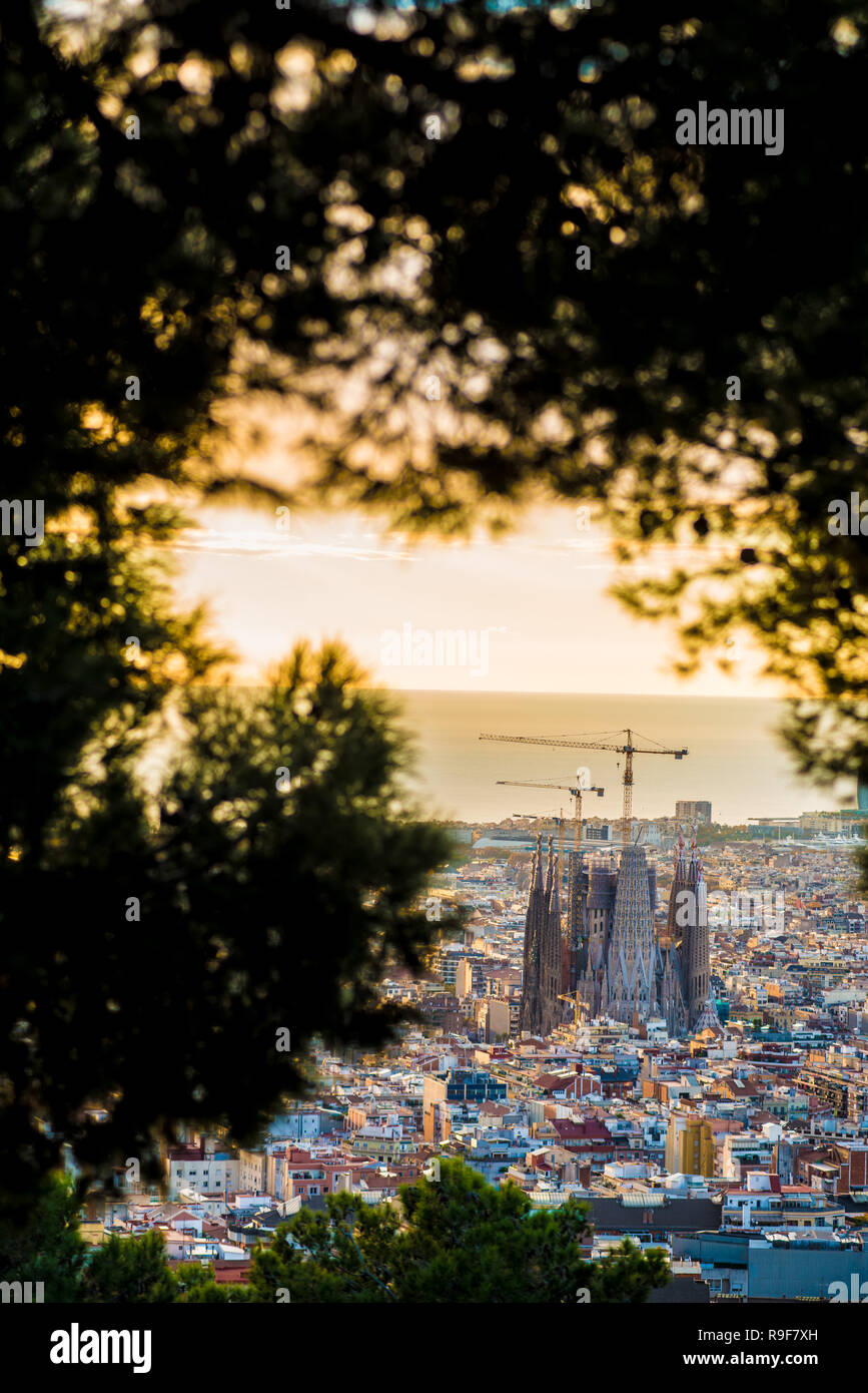 BARCELONA, SPAIN - November 24, 2018: La Sagrada Familia's construction ...