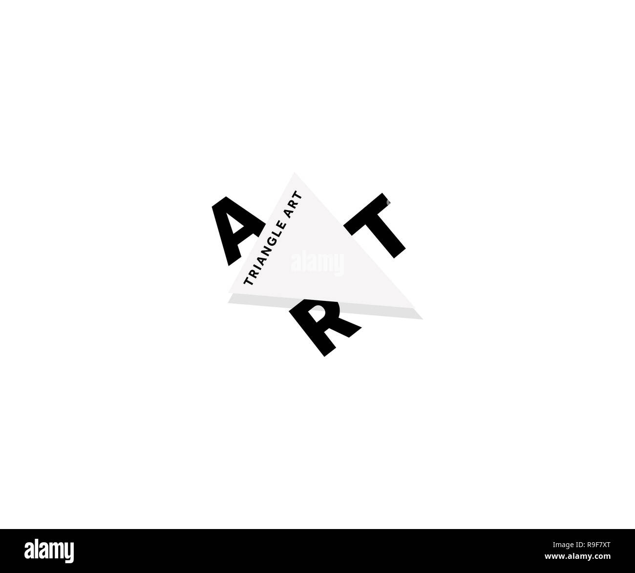 Triangle logo design. Vector art traingle logo template. Art logo Stock ...