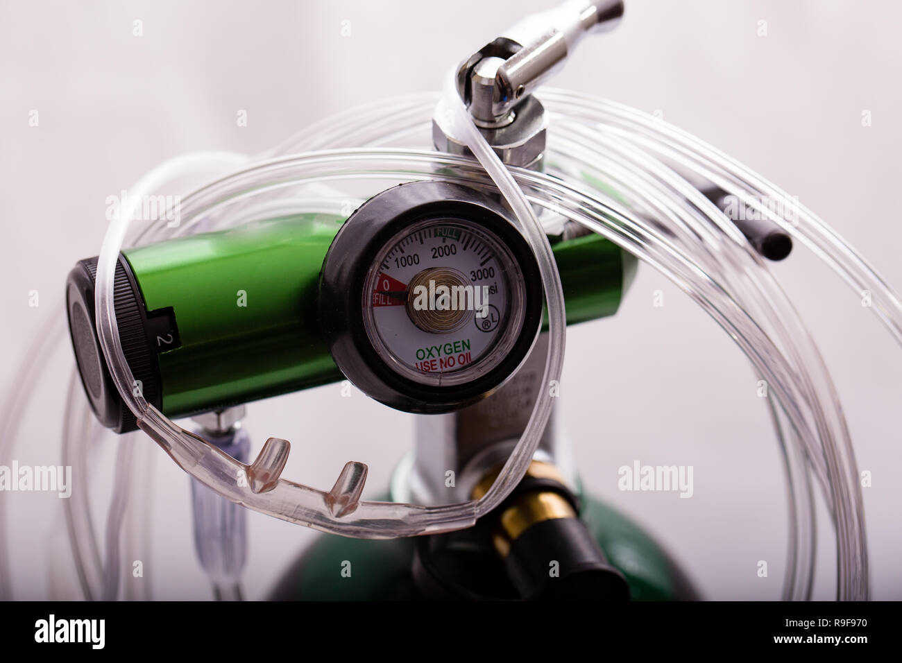 Oxygen Tank And Cannula