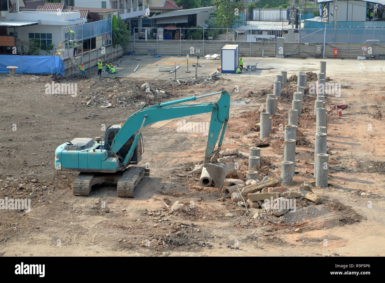 Heavy construction equipment backhoe hi-res stock photography and ...
