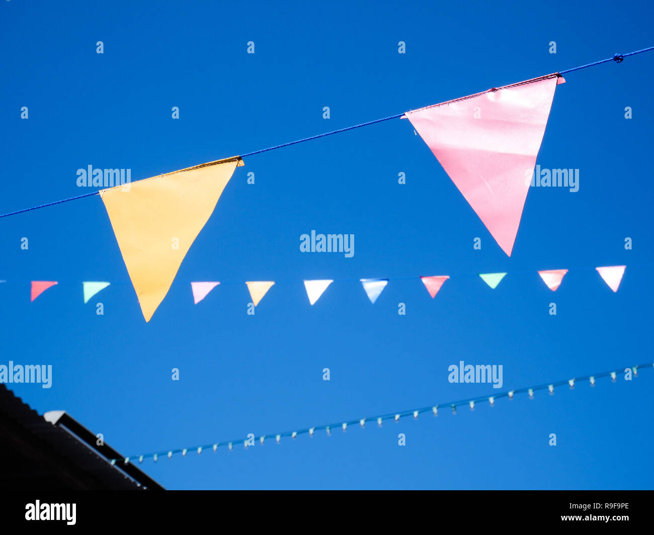 Triangle flags hi-res stock photography and images - Alamy