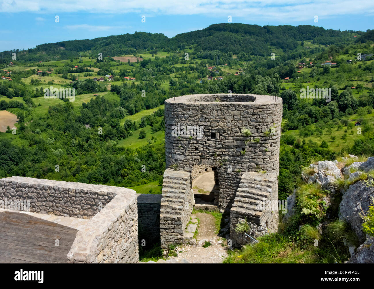 Srebrenik Fortress, Bosnia and Herzegovina Stock Photo - Alamy