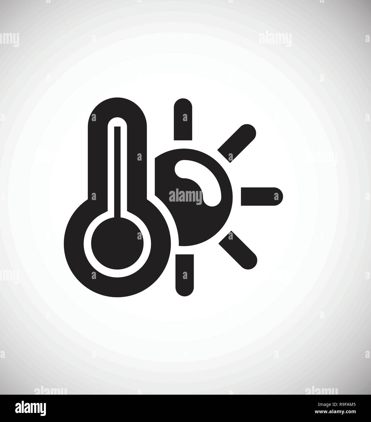 Waether temperature icon on white background for graphic and web design ...
