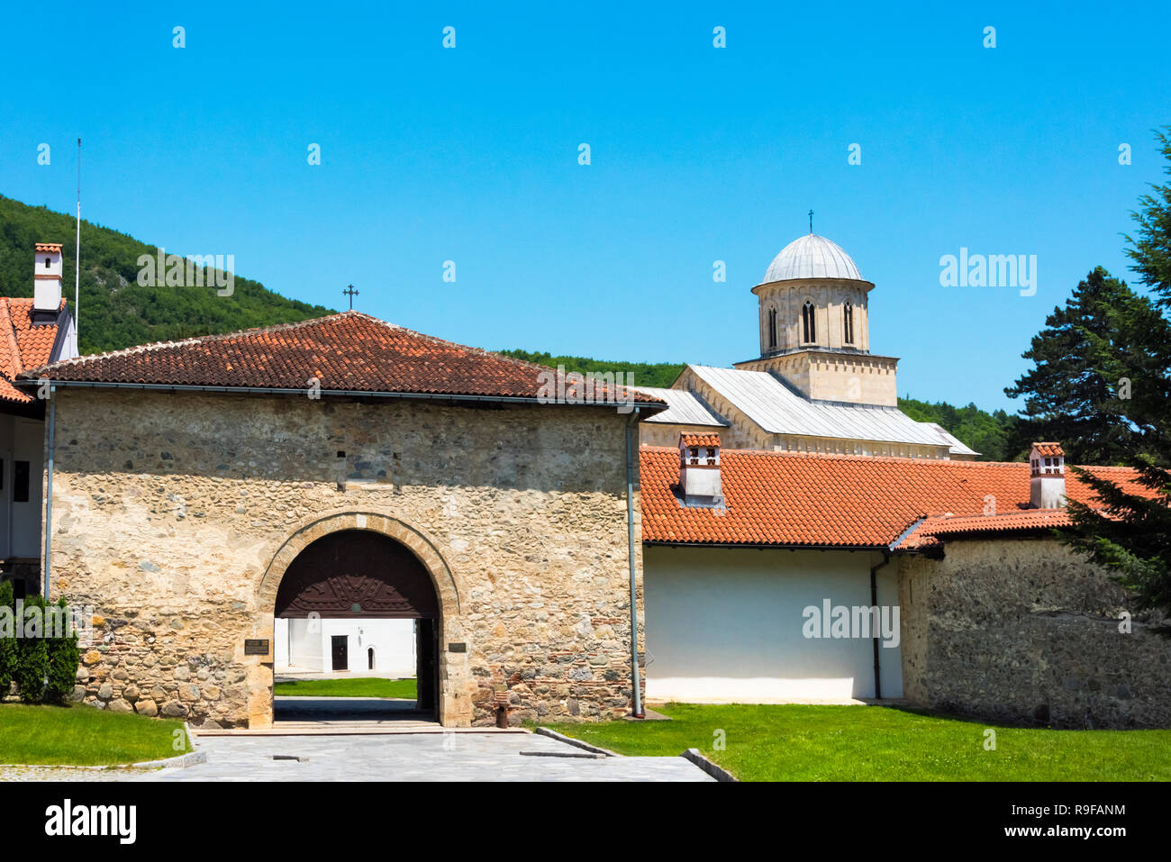 Visoki Decani, a medieval Serbian Orthodox Christian monastery, UNESCO ...