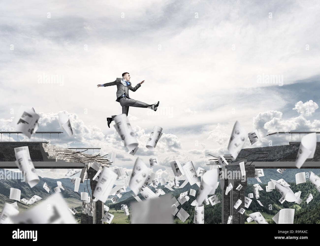 Problems and difficulties overcoming concept Stock Photo - Alamy