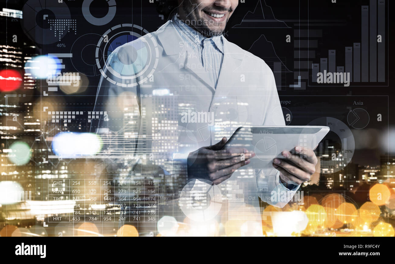 Medical industry concept by means of successful doctor Stock Photo - Alamy