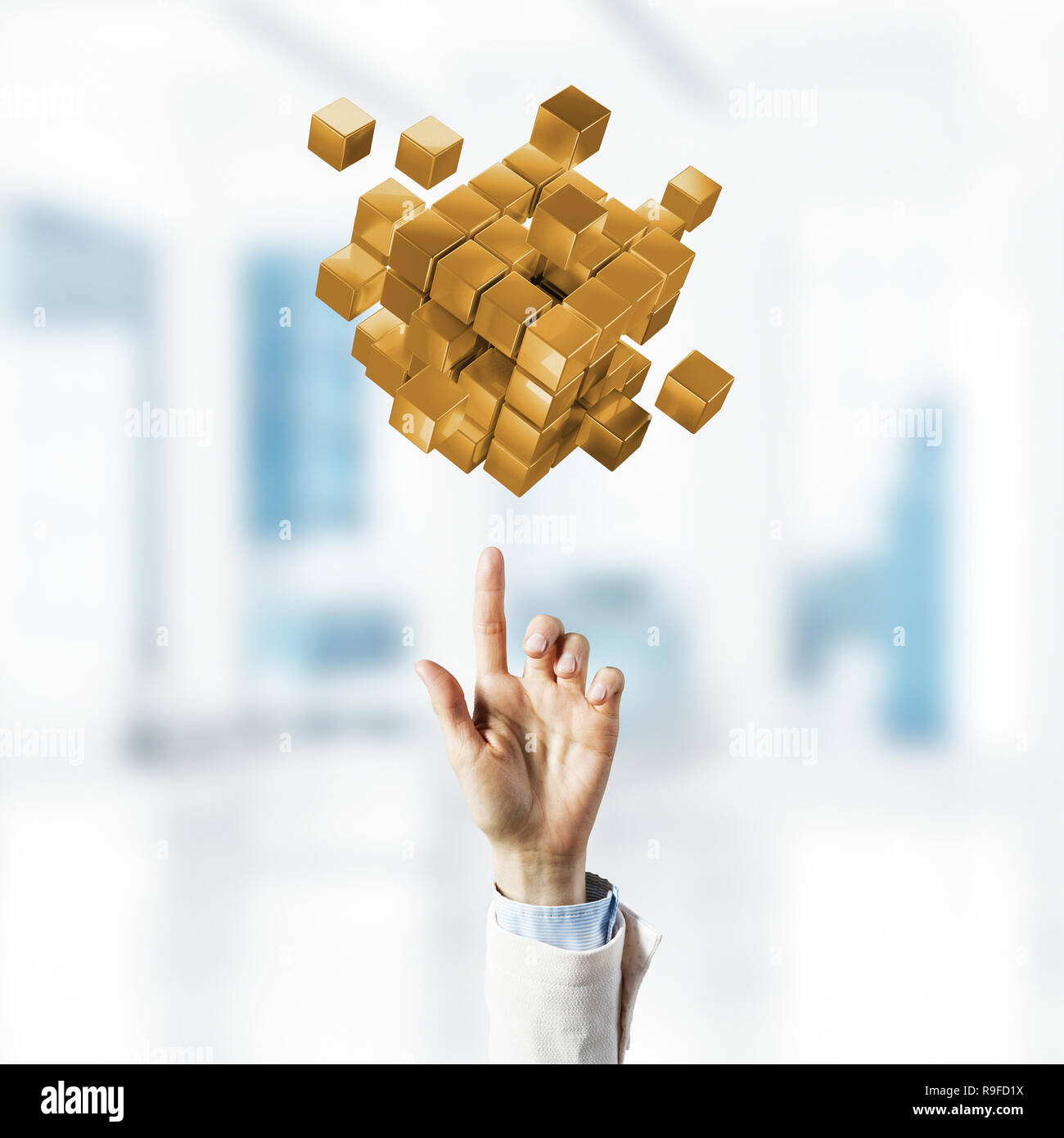 Concept of technology integration and innovation presented by cu Stock ...