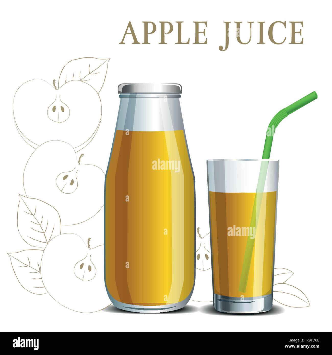 Apple sketch Stock Vector Images - Alamy