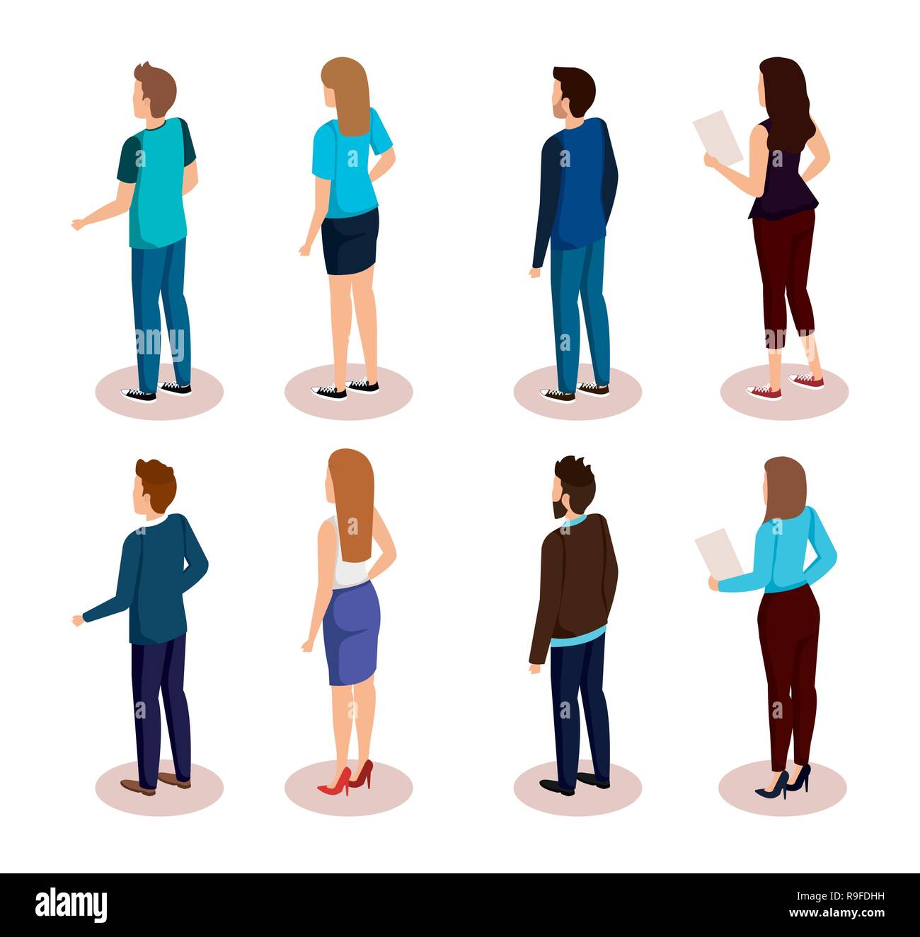 group of people characters Stock Vector Image & Art - Alamy