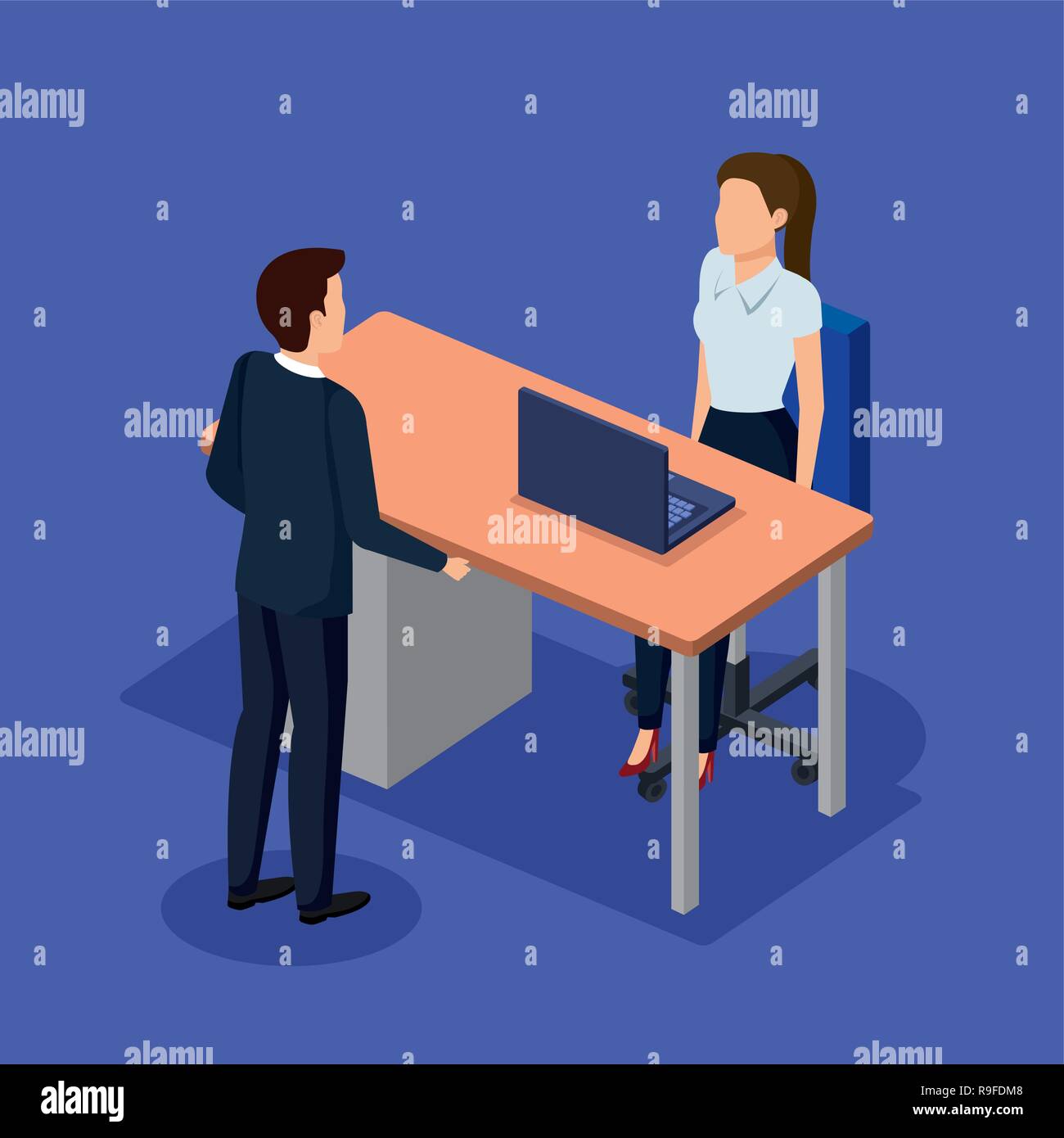 Business items work in Stock Vector Images - Alamy