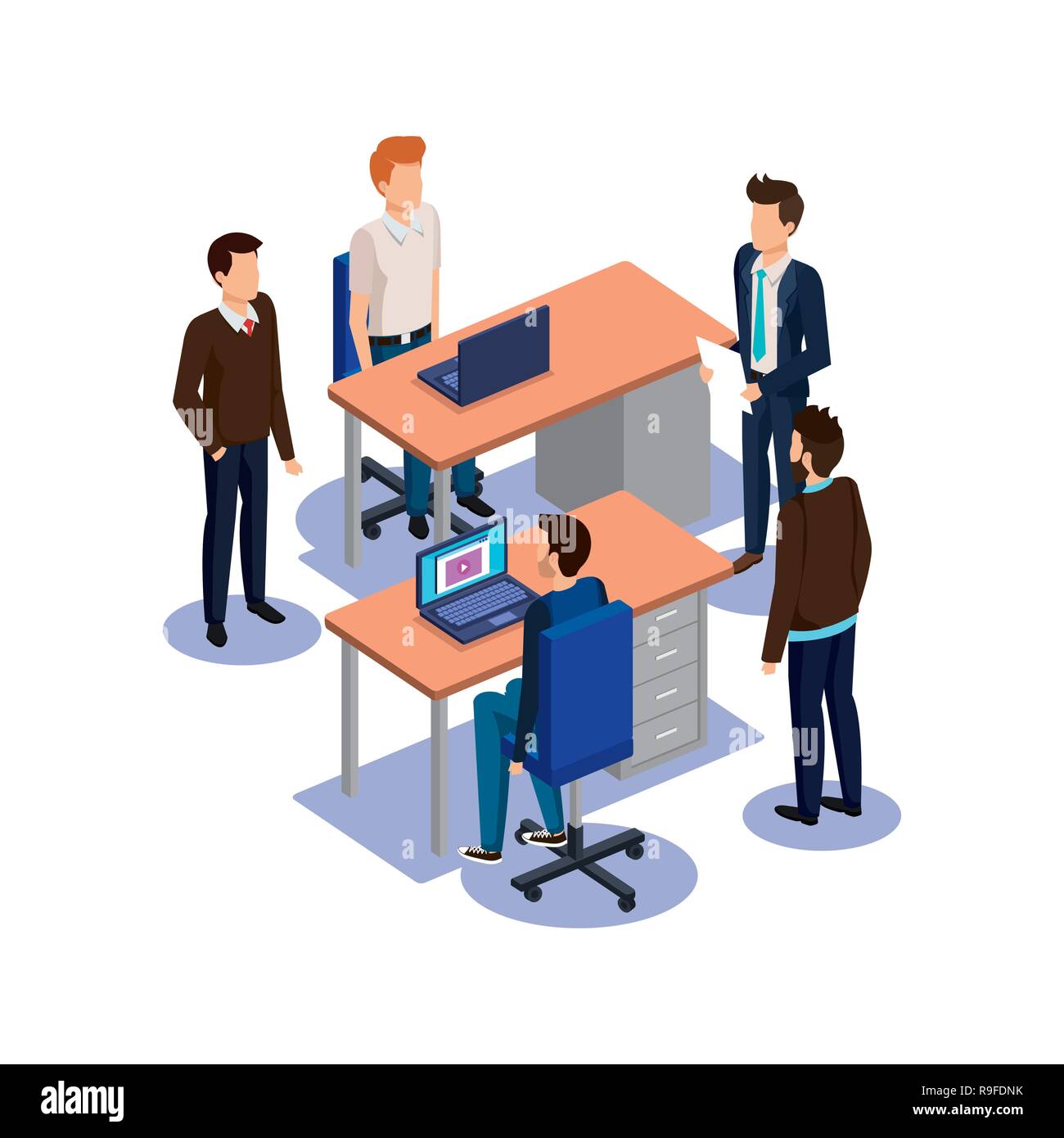 group of men in the office avatars Stock Vector Image & Art - Alamy