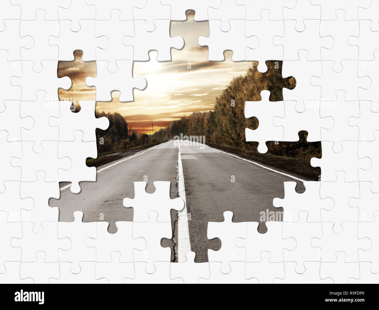Collage road hi-res stock photography and images - Alamy