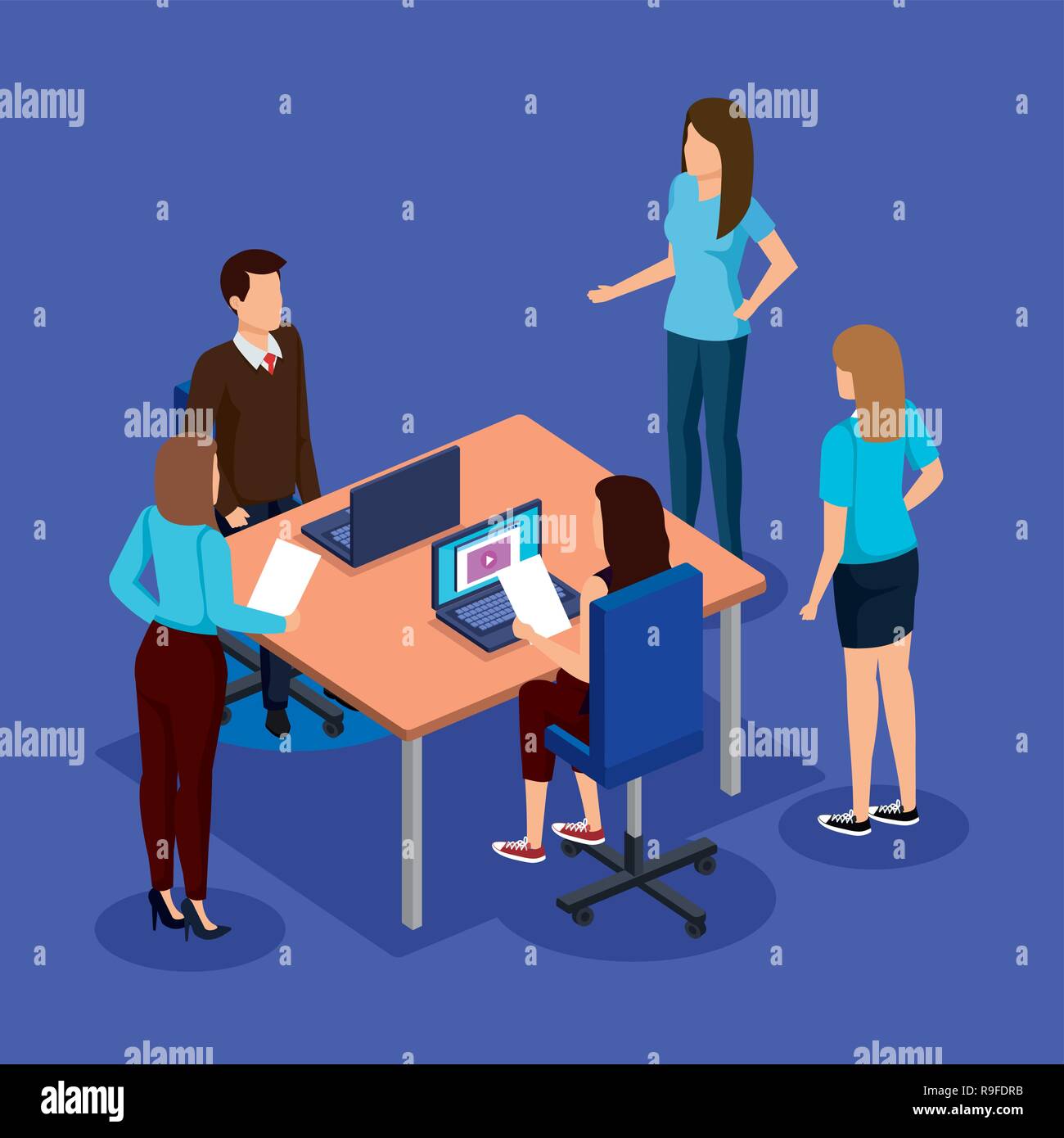 business people in the workplace Stock Vector Image & Art - Alamy