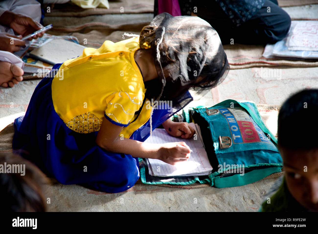 Varanasi / India 20 September 2011 Muslim girls learning lessons at ...
