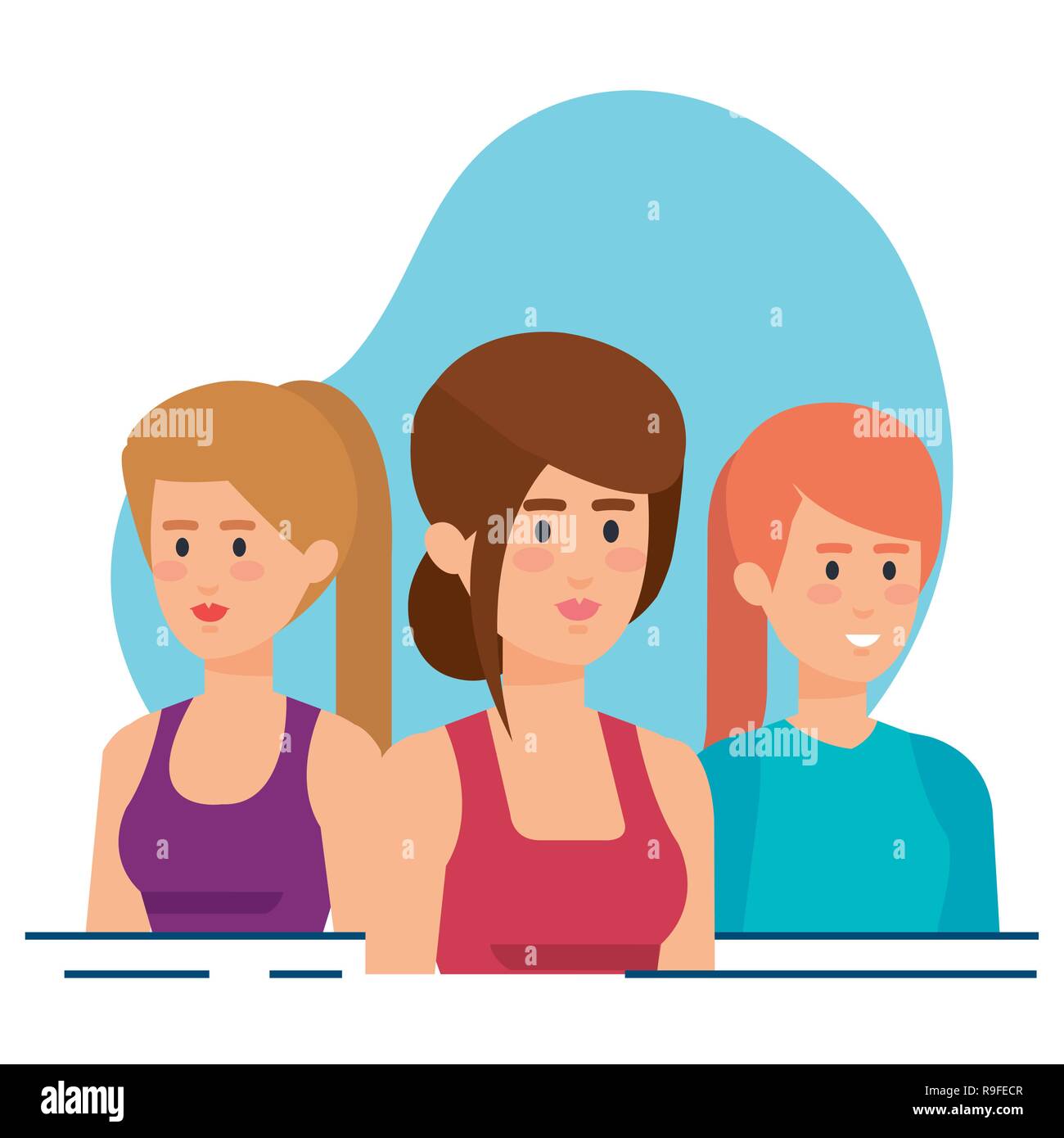 group of girls avatars characters Stock Vector Image & Art - Alamy