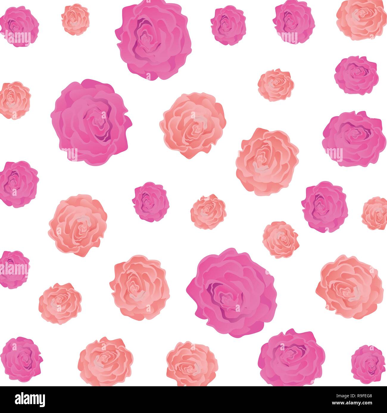 beauty roses pattern background Stock Vector Image & Art - Alamy