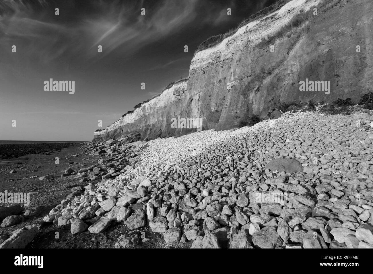 Chalk cliffs Black and White Stock Photos & Images - Alamy