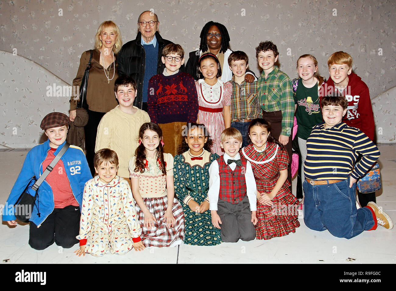 NEW YORK, NY - DECEMBER 04: (Top Row) Elaine Joyce, Neil Simon, Johnny ...