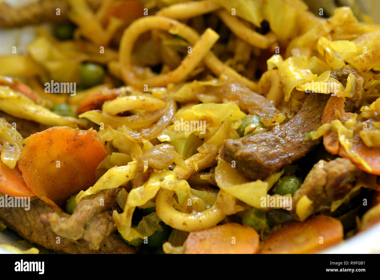 Curried leftovers for lunch Stock Photo - Alamy