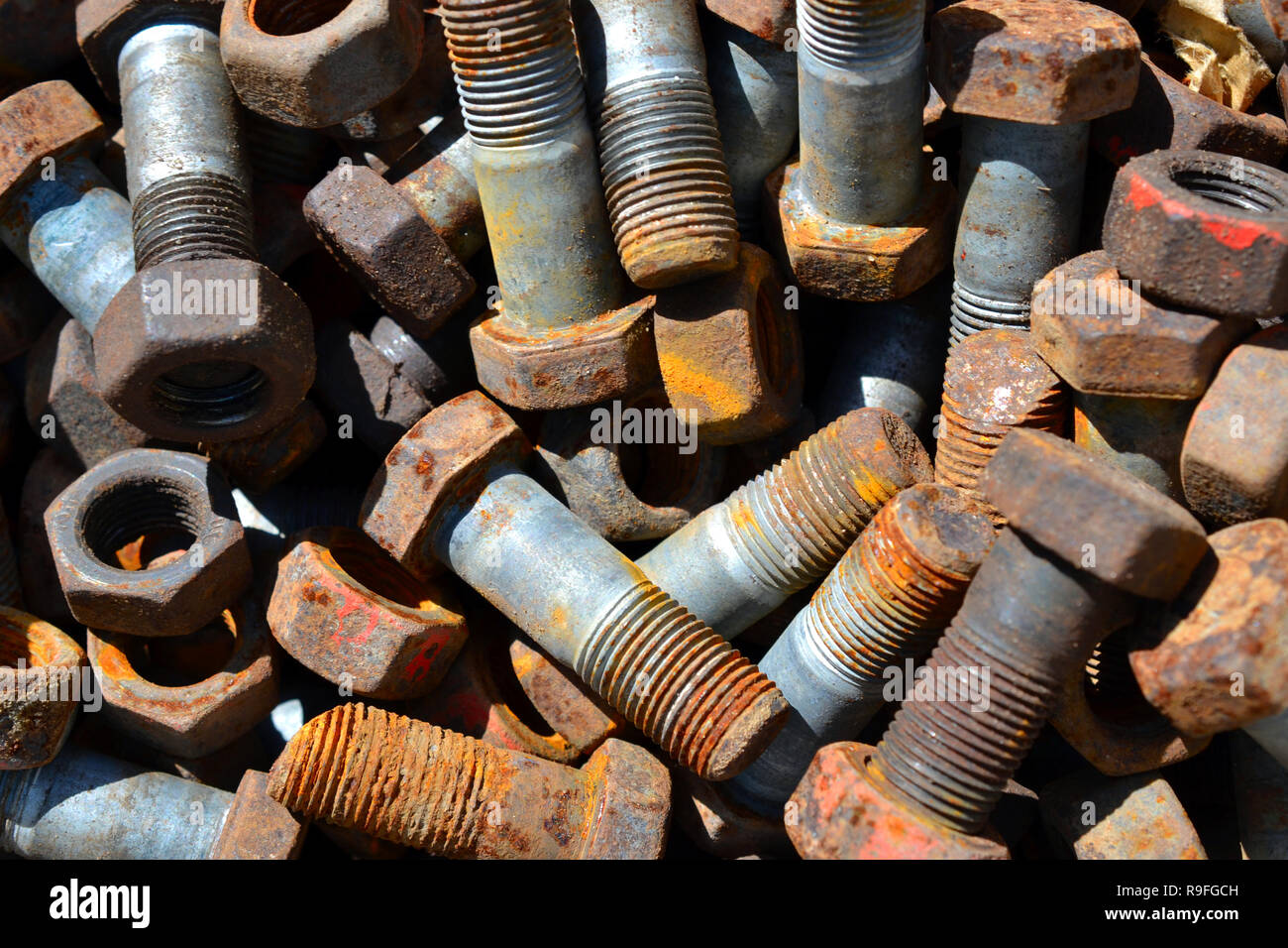 Old rusty metal rusty bolts hi-res stock photography and images - Alamy