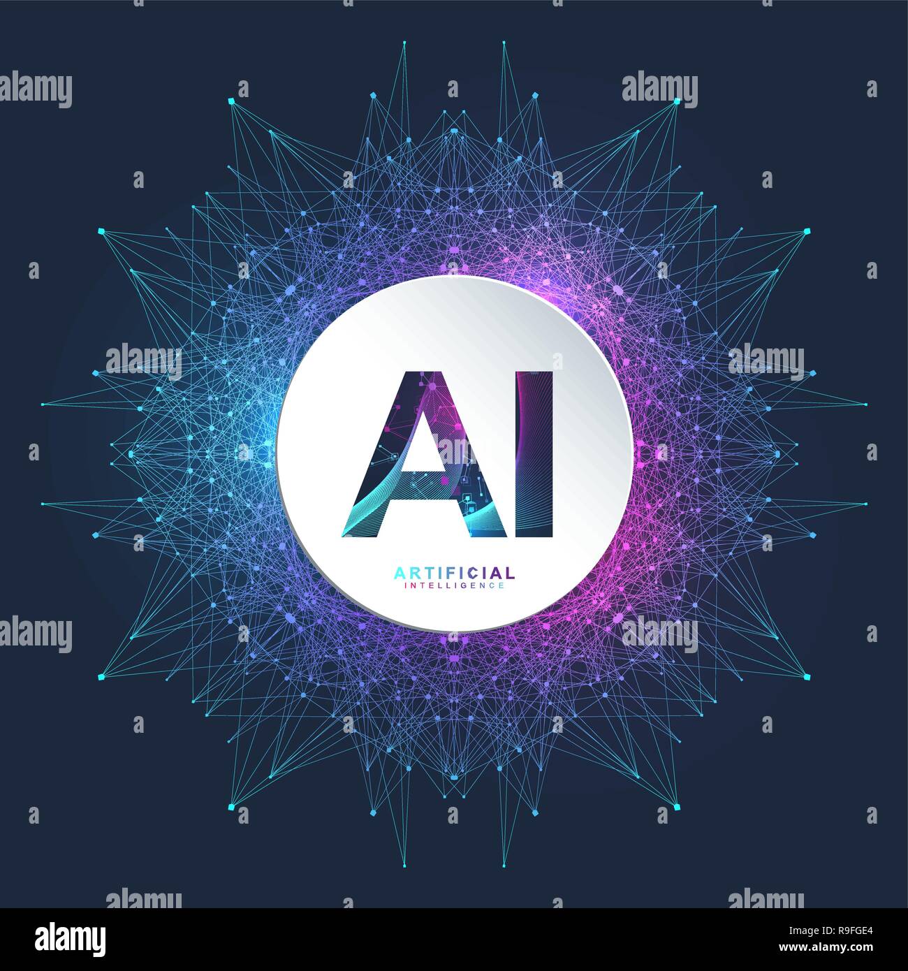 Artificial Intelligence Logo. Artificial Intelligence and Machine ...