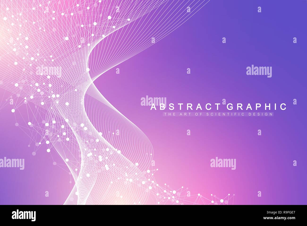 Big Genomic Data Visualization. DNA helix, DNA strand, DNA Test ...