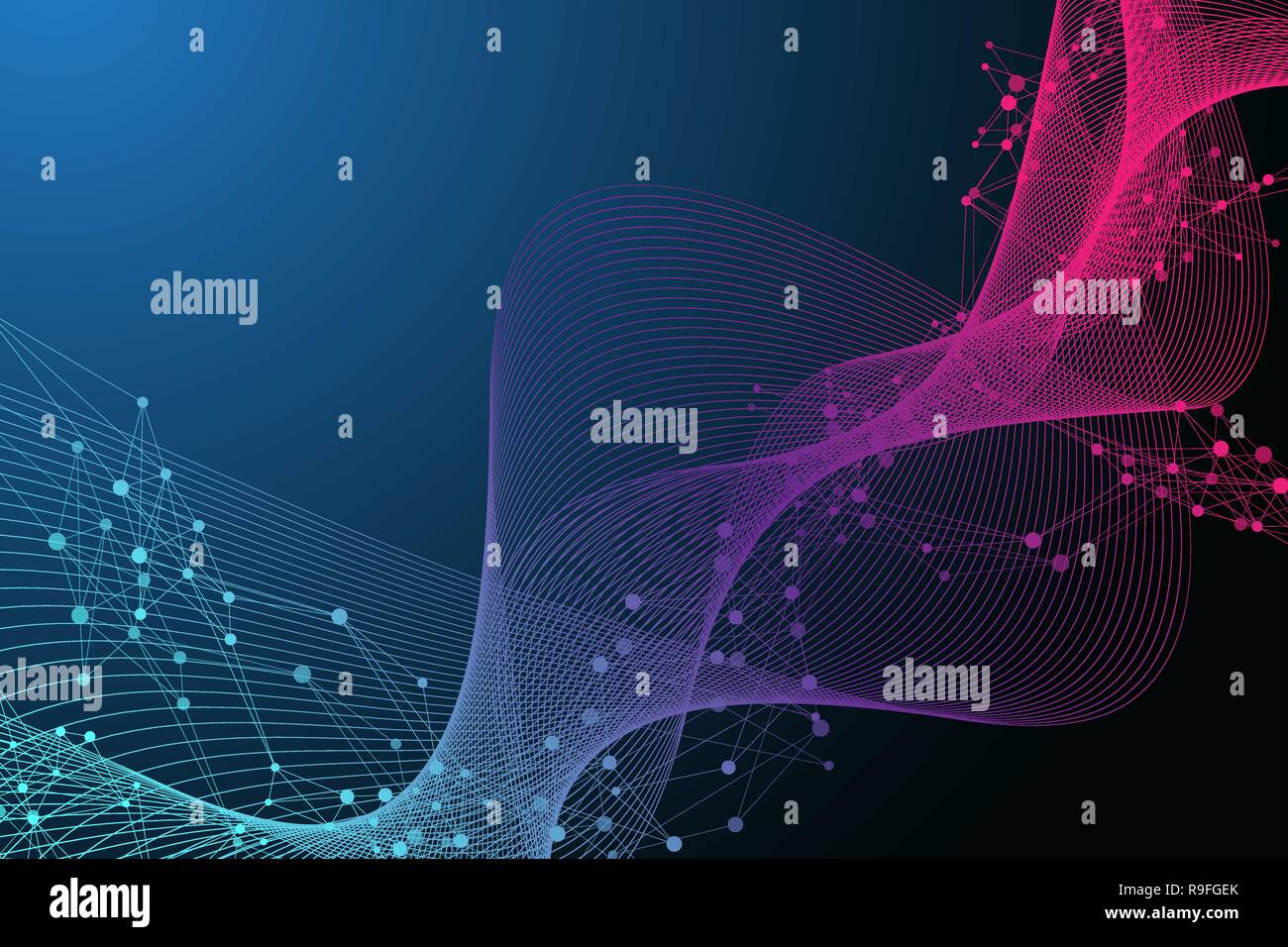 Scientific vector illustration genetic engineering and gene ...