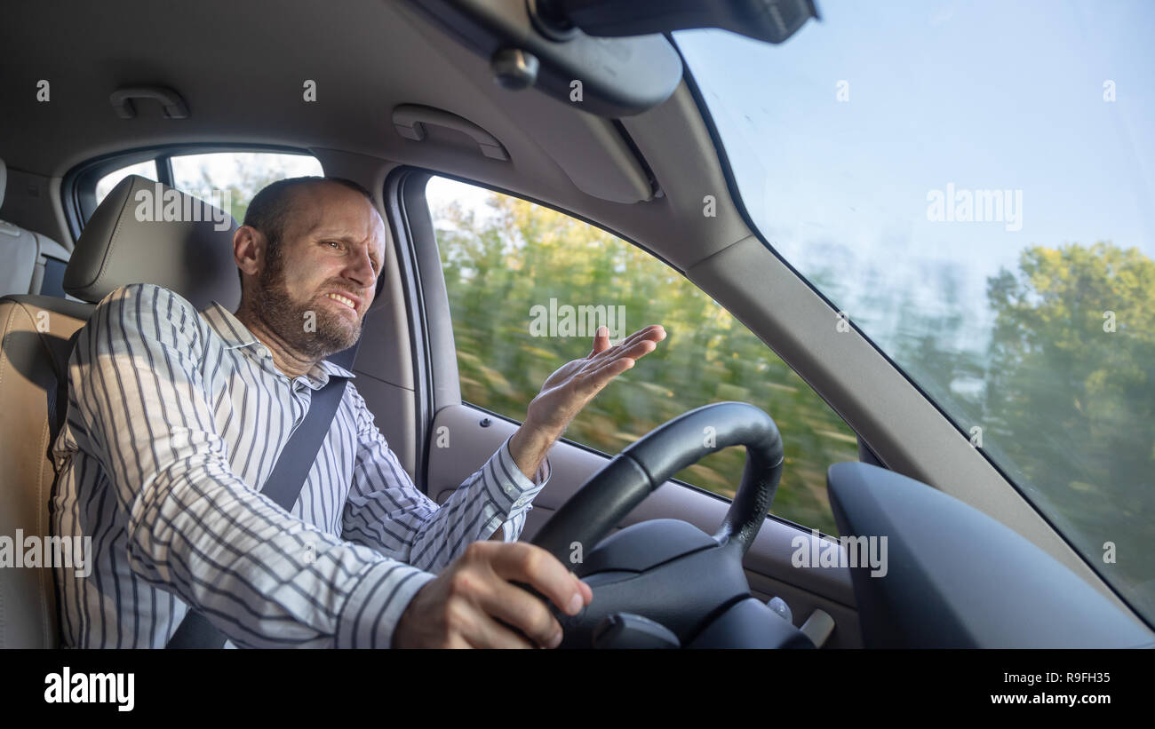 Car stress driver hi-res stock photography and images - Alamy