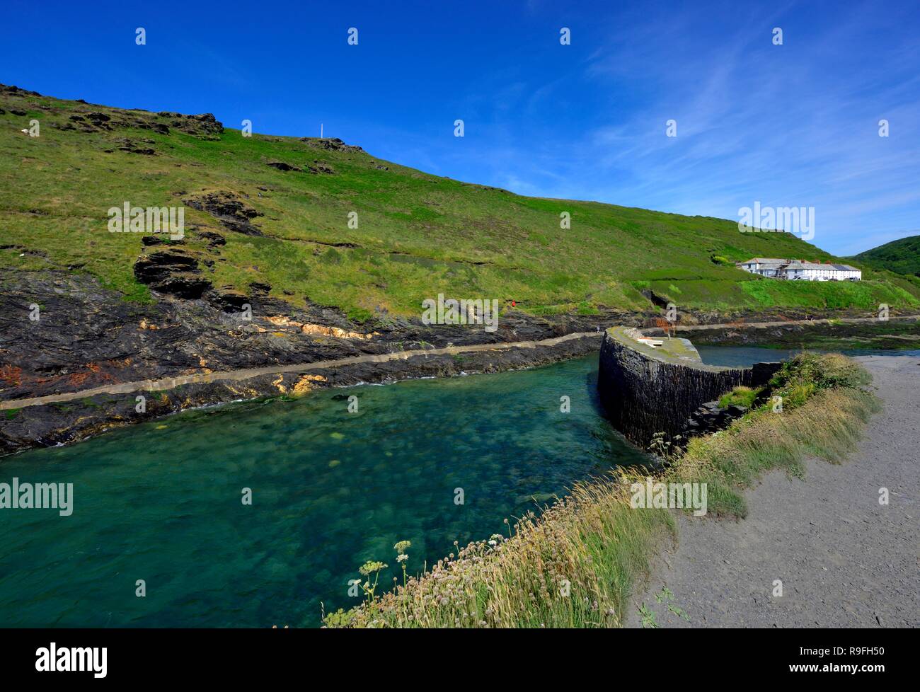 Boscastle, Harbour entrance,Cornwall,England.,UK Stock Photo - Alamy