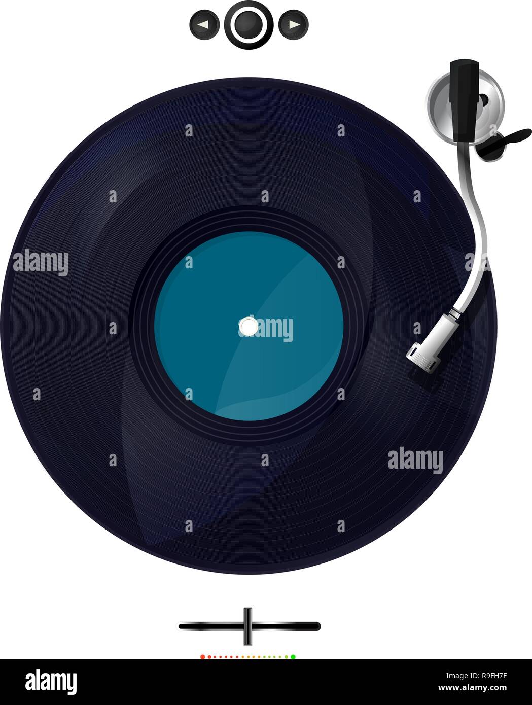 Vector turntable over white background Stock Vector Image & Art - Alamy