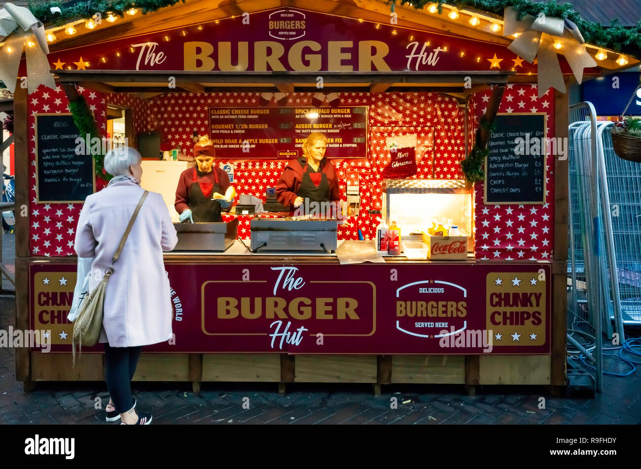 Burger stall hi-res stock photography and images - Alamy