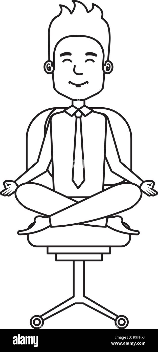 Seated lotus pose Black and White Stock Photos & Images - Alamy