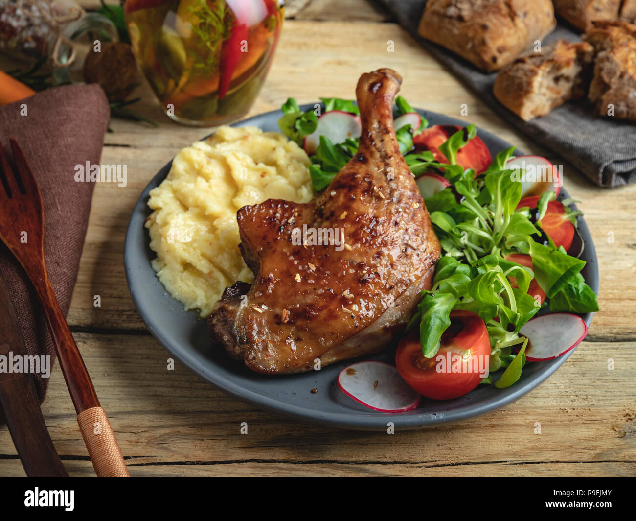 Duck leg food hi-res stock photography and images - Alamy