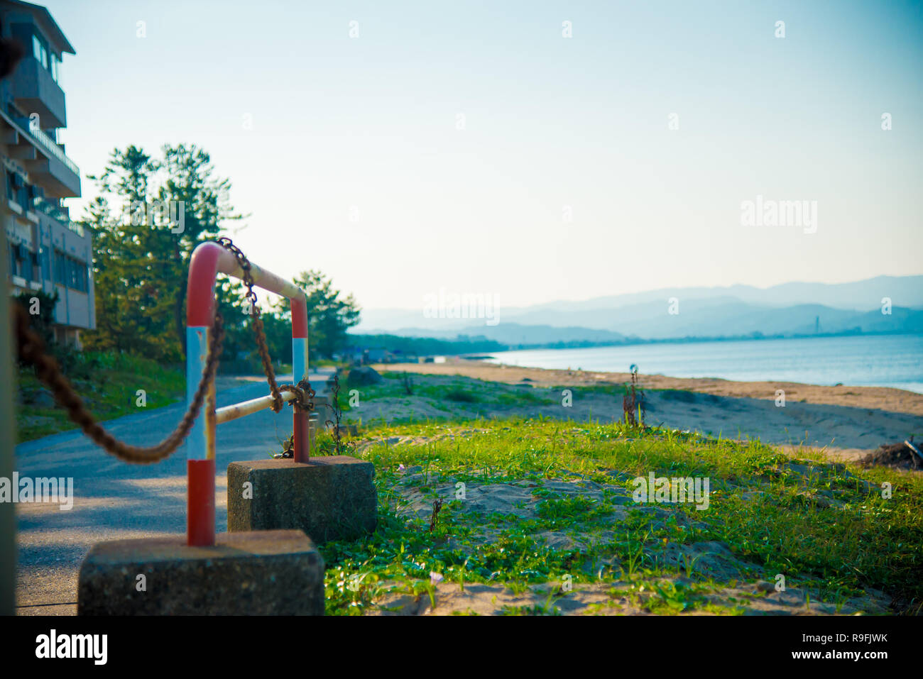 Seascape of Amaharashi beach in Toyama, Japan. Japan is a country ...