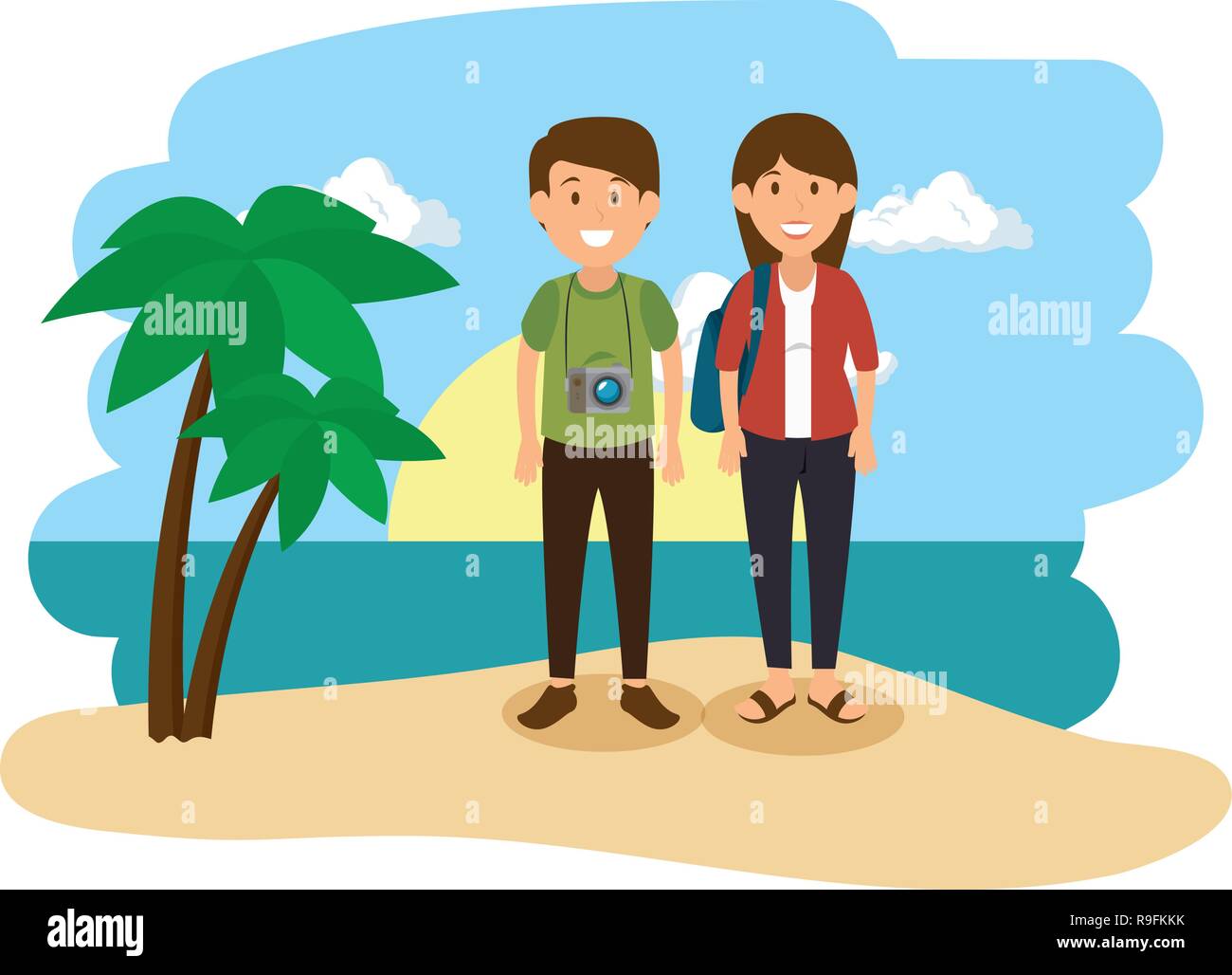 Sea lovers Stock Vector Images - Alamy