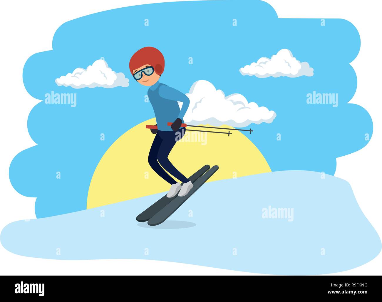 Cartoon Snowboarder Stock Photos & Cartoon Snowboarder Stock Images - Alamy