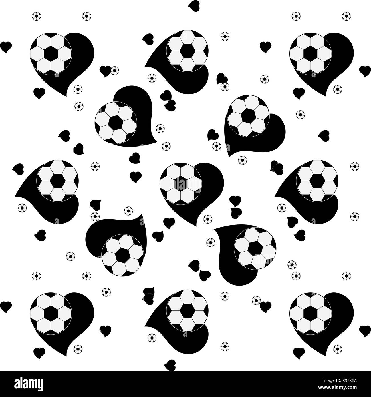 Football happy face illustration Black and White Stock Photos & Images ...