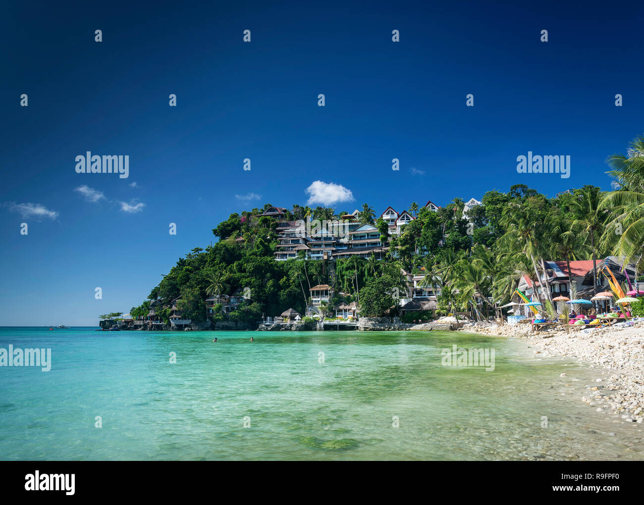 diniwid resort beach view in tropical exotic paradise boracay island ...