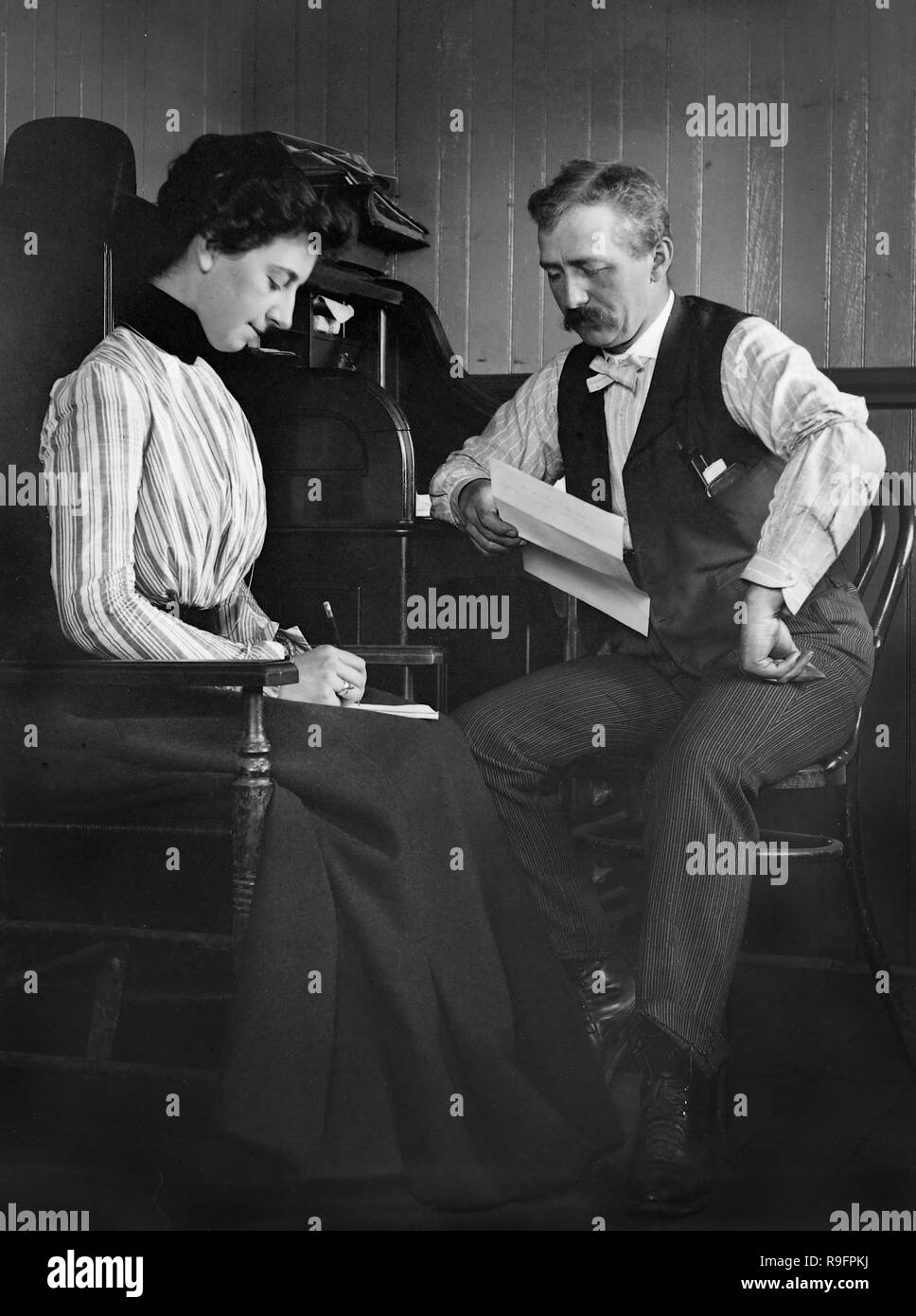 Secretary photo Black and White Stock Photos & Images - Alamy