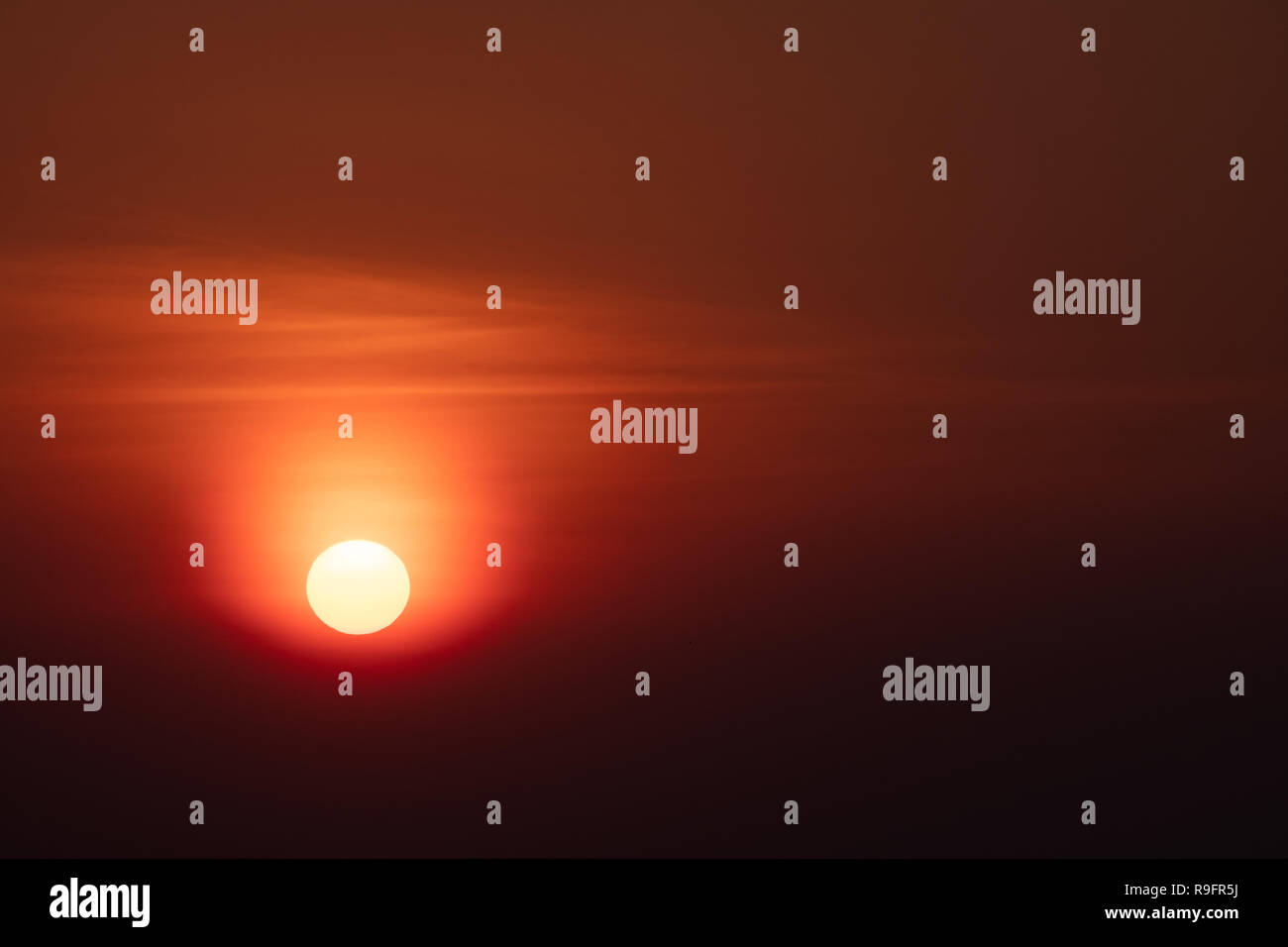 Scenic orange sunset sky background, scenic orange sunrise, relaxing ...