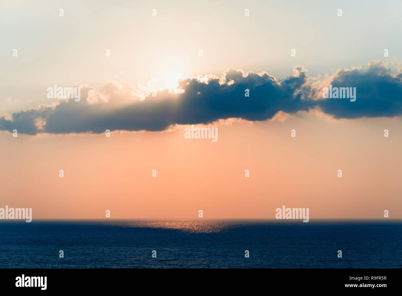 Scenic orange sunset sky background, scenic orange sunrise, relaxing ...