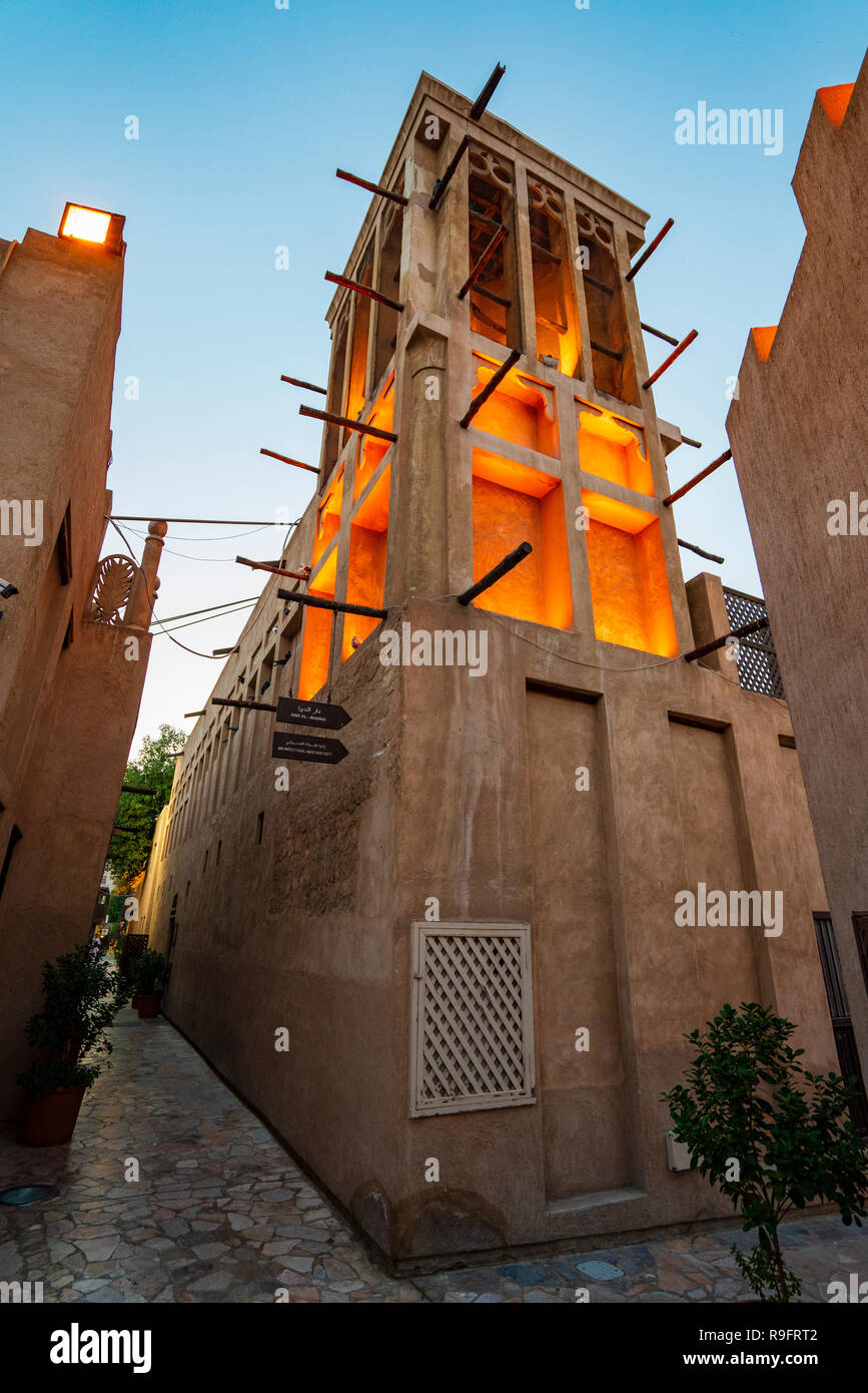 Dubai wind tower uae hi-res stock photography and images - Alamy
