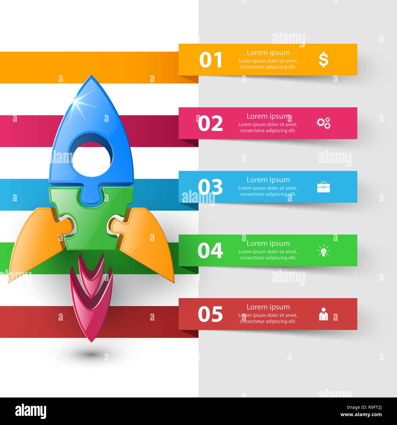 Rocket icon. Abstract illustration Infographic Stock Vector Image & Art ...
