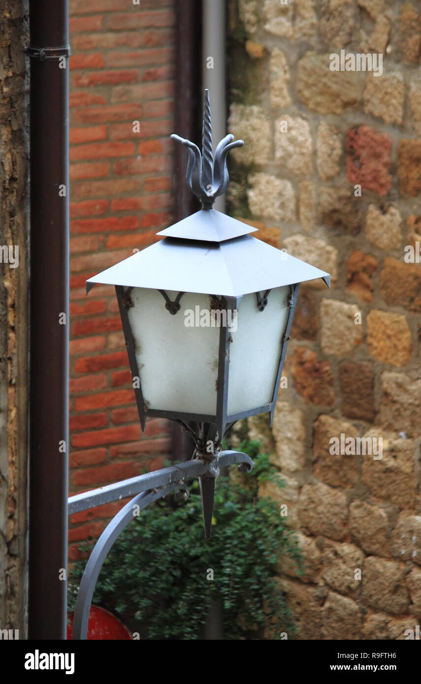 Old medieval street lamp Stock Photo - Alamy